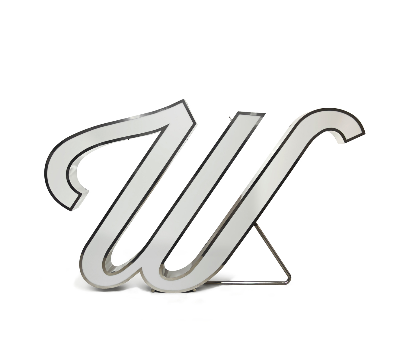 W Letter Graphic Lamp by Delightfull | DEMORAIS INTERNATIONAL